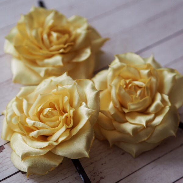 Yellow Rose Pin - Etsy