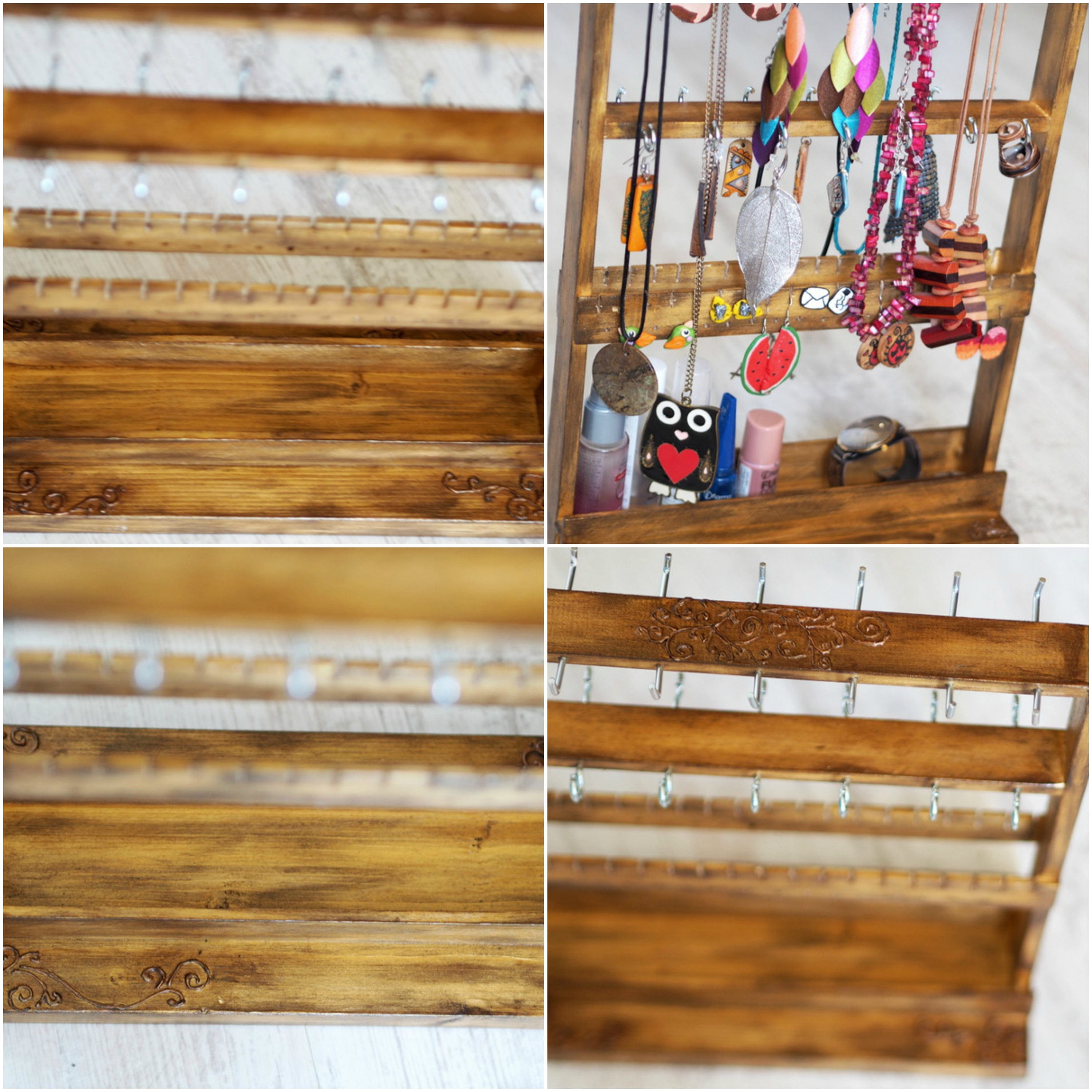 Jewelry Organizer Stand Rustic Home Décor Womens Jewelry | Etsy