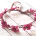 Cherry Blossom Flower Crown, Pink Sakura Wedding Headpiece, Boho Bridal ...