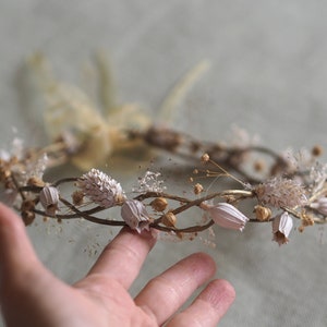 Woodland Headband Dried Flower, Nature Headpiece Baby's Breath ...