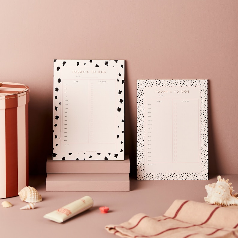 A5 Daily Planner Desk Pad, Animal Print Daily to Do List Organiser, 50 ...