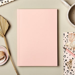 A5 Lay Flat Soft Pink Notebook. Special A5 Lined Journal With Page ...