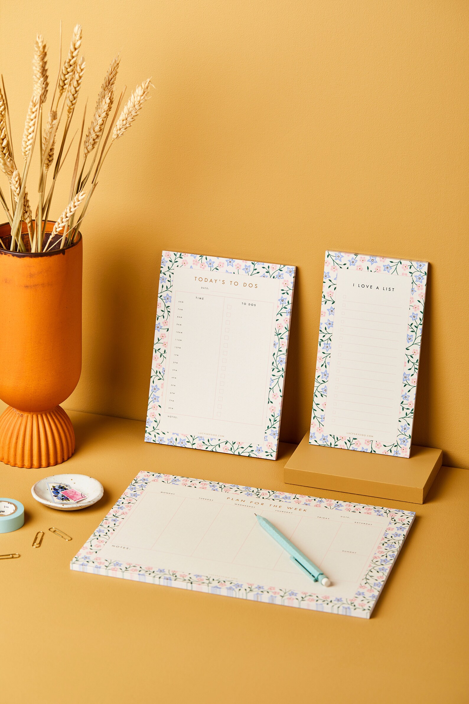 To-do List Notepad, Periwinkle Design Jotter, 50 Tear off Sheet Notepad ...