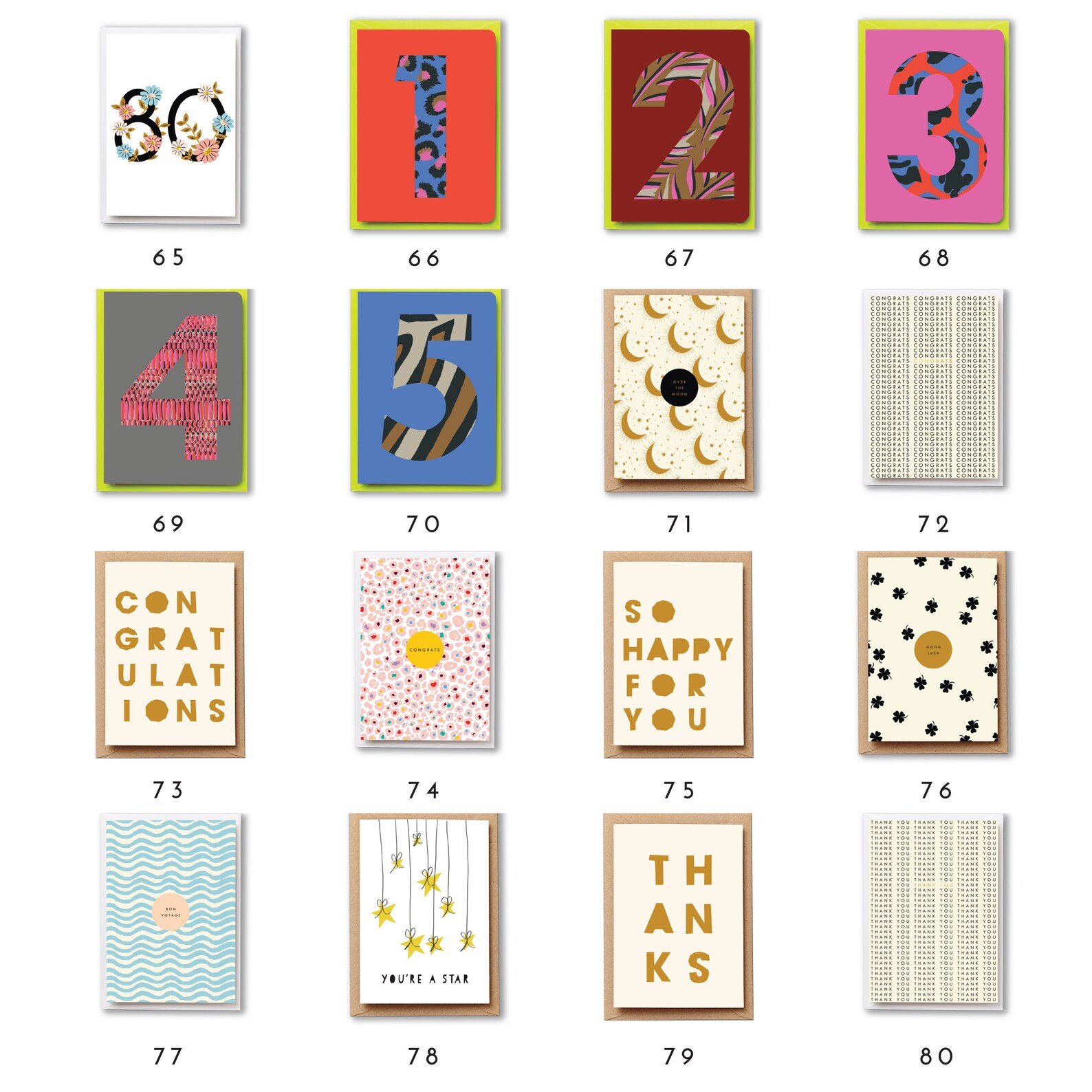 10 Card Pack Card Bundle Your Choice Greetings Card Set - Etsy