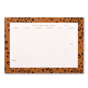 A4 Weekly Planner Desk Pad, Periwinkle Design, to Do List Organiser or ...