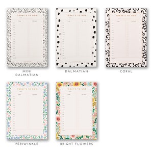 A5 Daily Planner Desk Pad Mini Dalmatian Spot Animal Print - Etsy