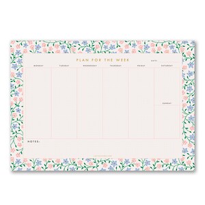 A4 Weekly Planner Desk Pad, Pink Leopard Print to Do List Organiser or ...