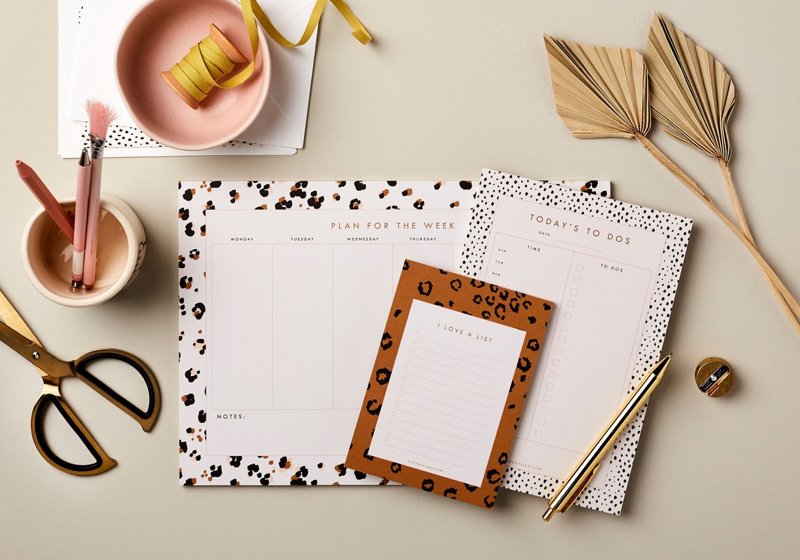 Desktop Planning Notes and Lists Bundle 6 A4 Week Planner | Etsy