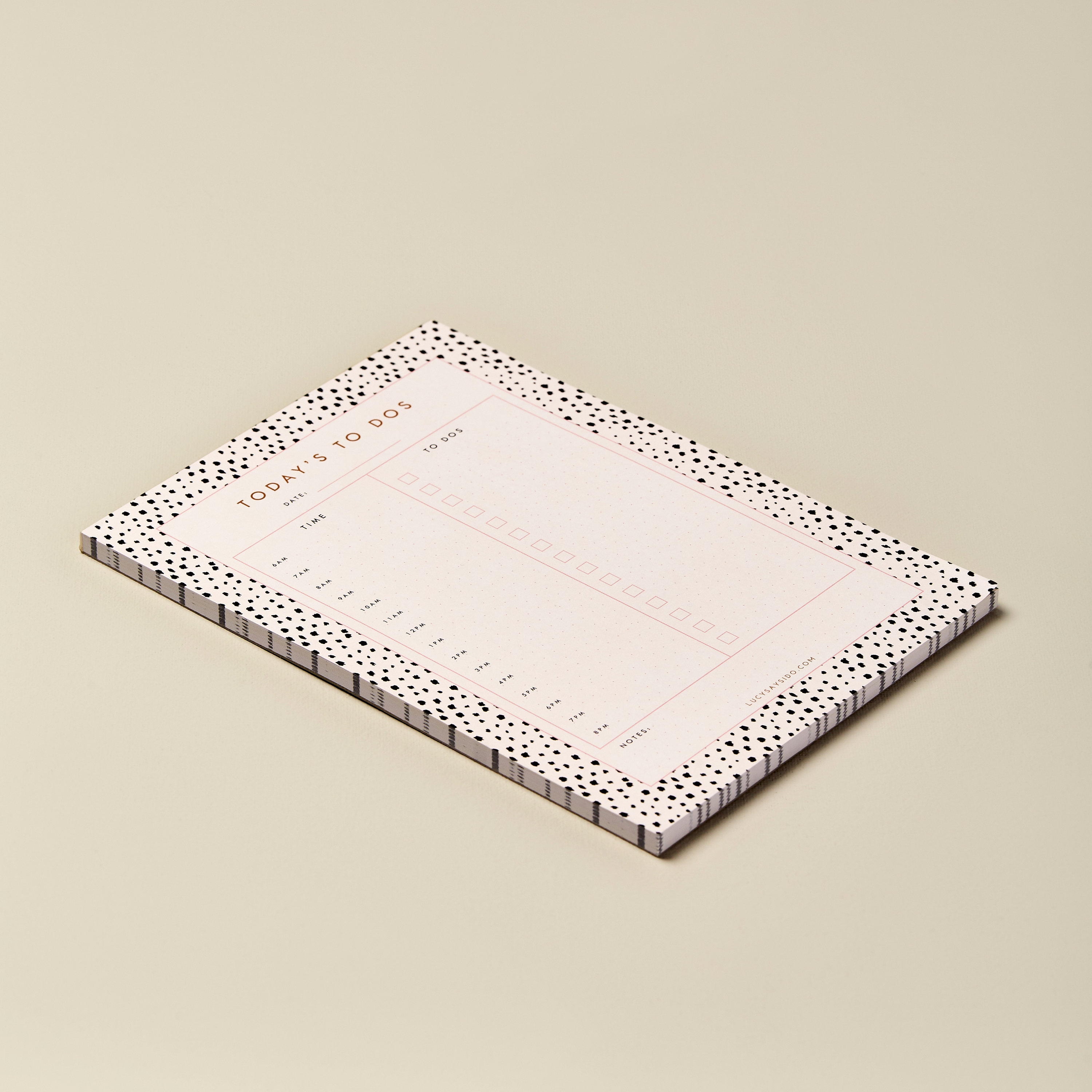 A5 Daily Planner Desk Pad Mini Dalmatian Spot Animal Print - Etsy UK