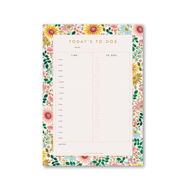 To Do List Pad - Etsy