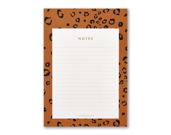 Personalized Notepad Leopard Print - Etsy