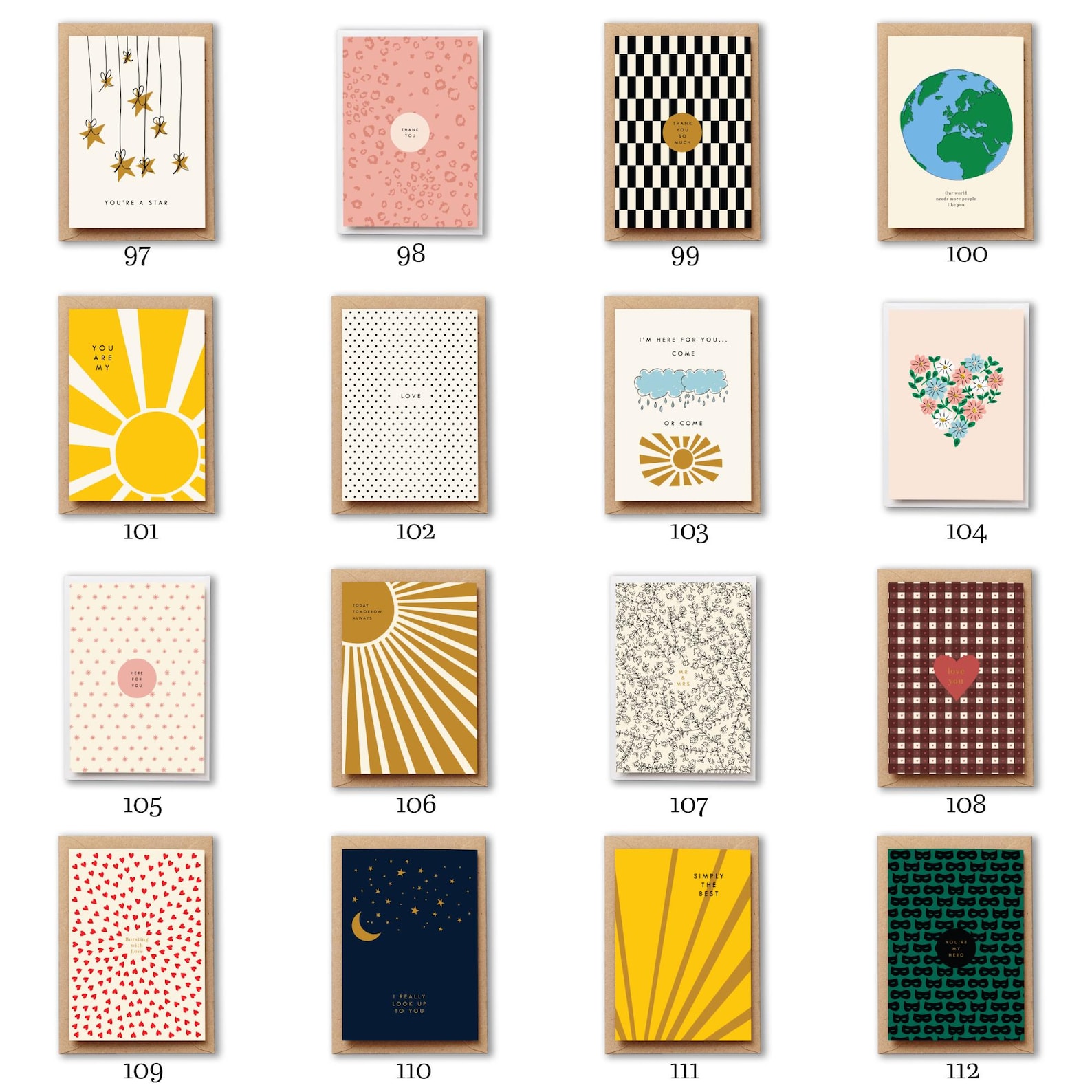 10 Card Pack Card Bundle - Your Choice | Greetings Card Set | Mix and ...