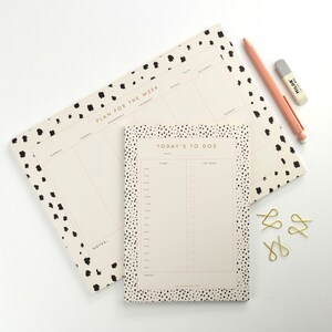 A4 Weekly Planner Desk Pad Cheetah Animal Print Spot to Do - Etsy