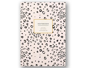 Leopard Print Pink Bow Notebook, A5 Journal - Etsy