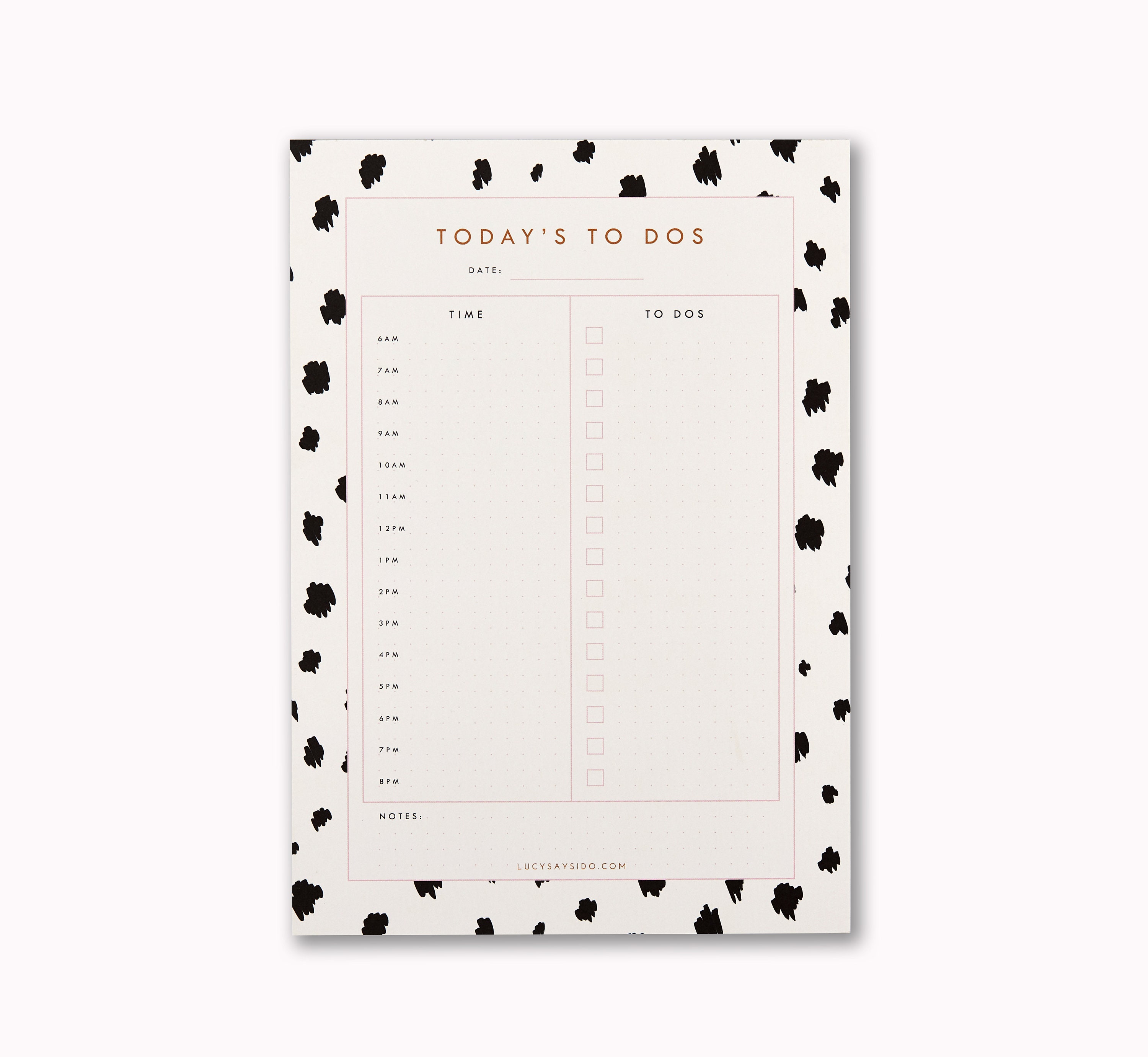 A5 Daily Planner Desk Pad Mini Dalmatian Spot Animal Print | Etsy UK