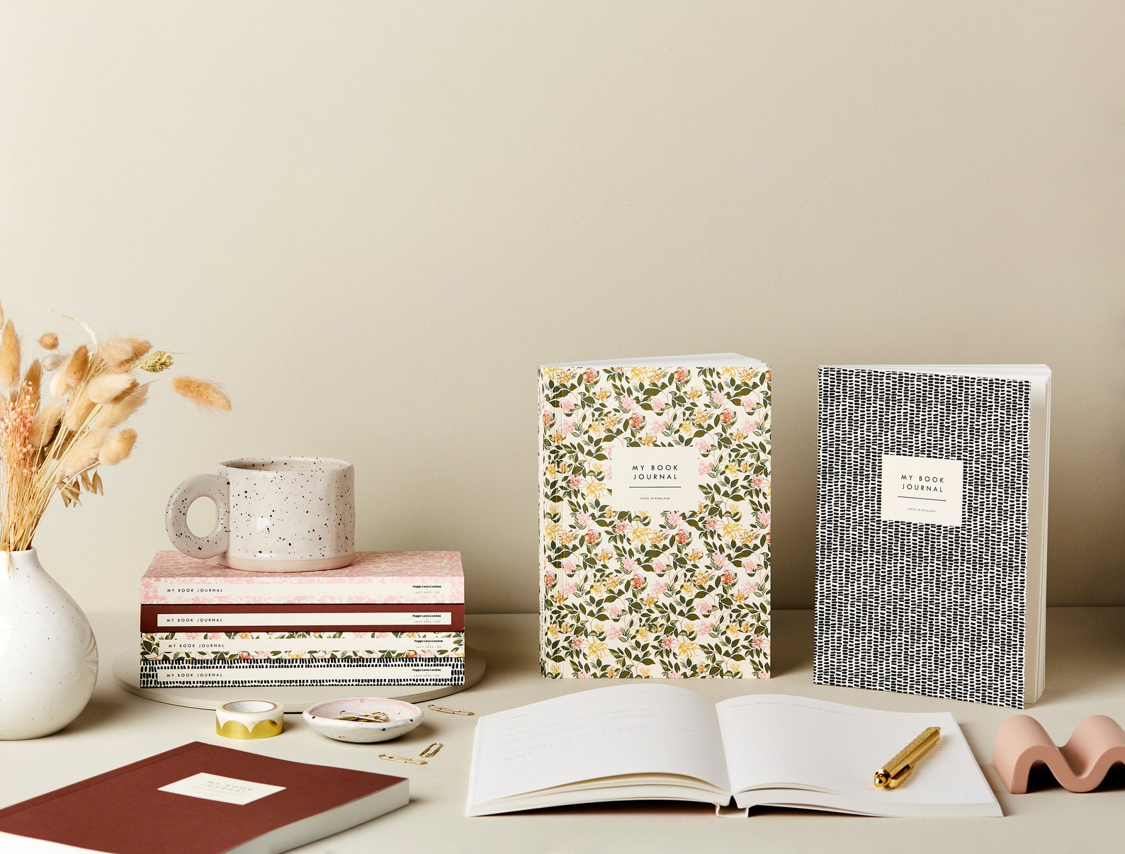 Beautiful Book Journal Bright Flowers Reading Log Keepsake | Etsy