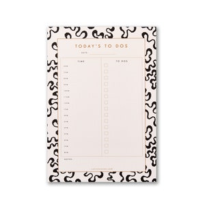 A5 Daily Planner Desk Pad Mini Dalmatian Spot Animal Print - Etsy