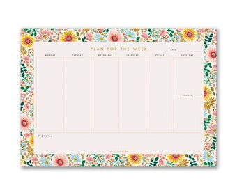 Essential Weekly Meal Planner Pad Food Shopping List Meal - Etsy