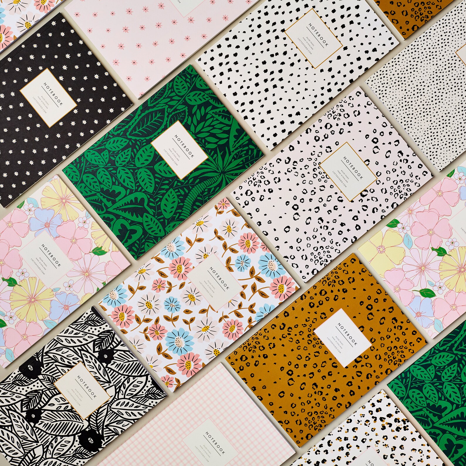 Set of 3 Pretty Notebooks With Choice of Cover Patterns. A5 - Etsy