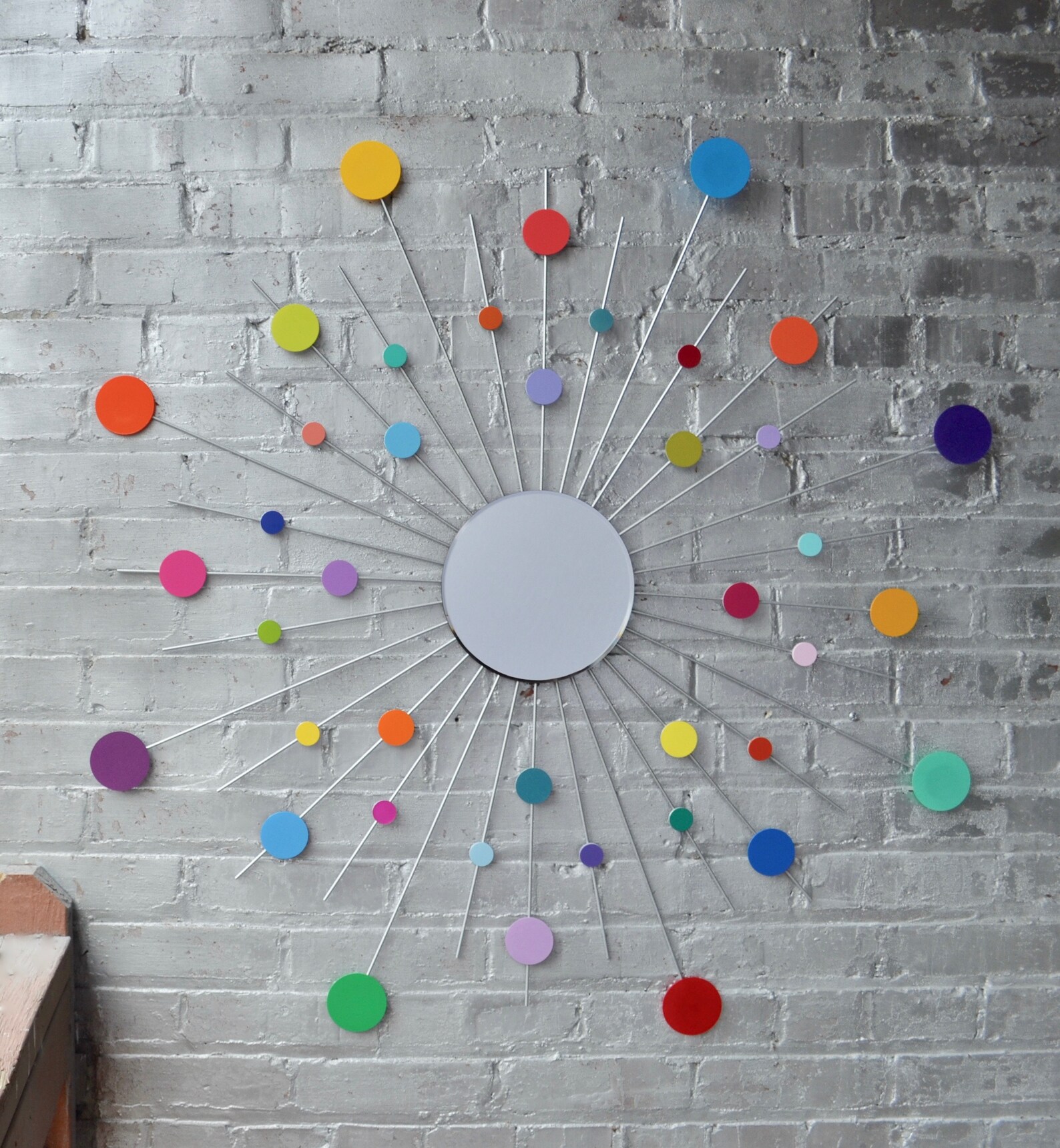 40 Starburst Metal Wall Art Custom Sunburst Hand Welded Multicolor ...