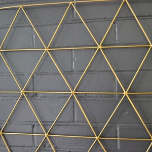 Triangle Art Geometric Steel Metal Wall 3D Decor Modern Art Home Office ...