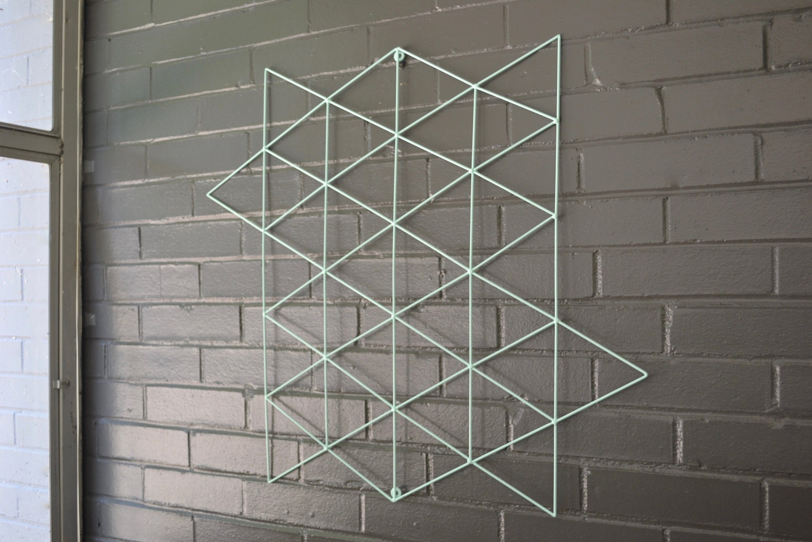 Triangle Art Geometric Polygon Wall Hanging Modern Staging - Etsy