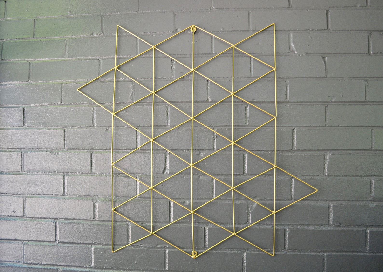 Triangle Art Geometric Steel Metal Wall 3D Decor Modern Art | Etsy