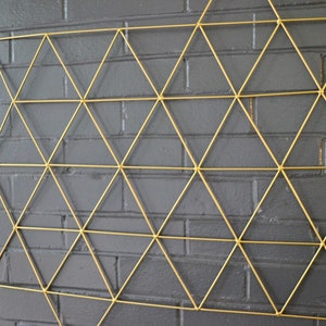 Triangle Art Geometric Steel Metal Wall 3D Decor Modern Art Home Office ...
