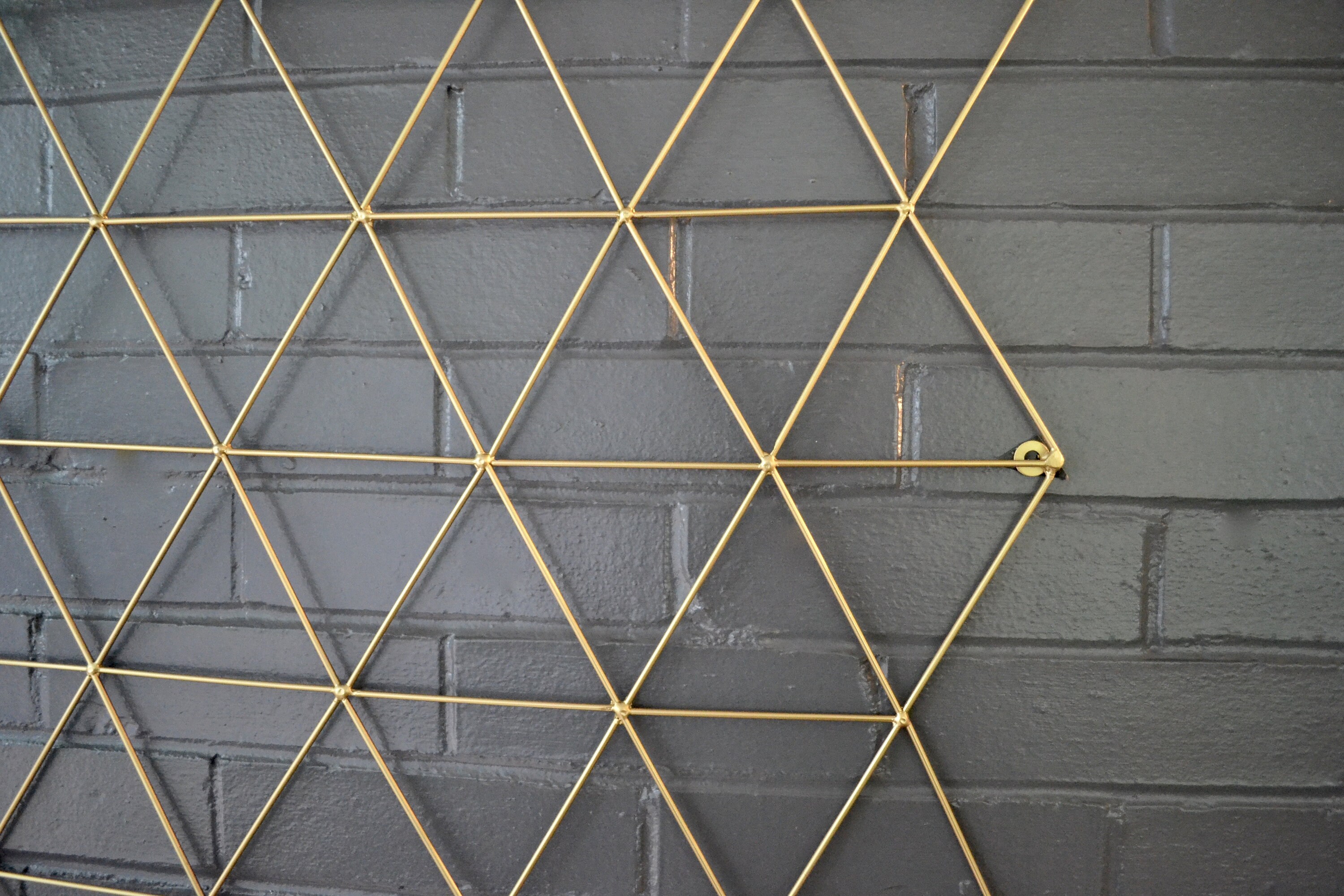 Triangle Art Geometric Steel Metal Wall 3D Decor Modern Art | Etsy