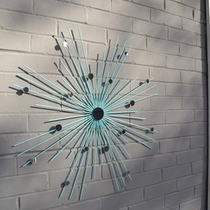 26" Hand Welded Steel Starburst Sunburst Unique Gift Art Artwork Modern ...
