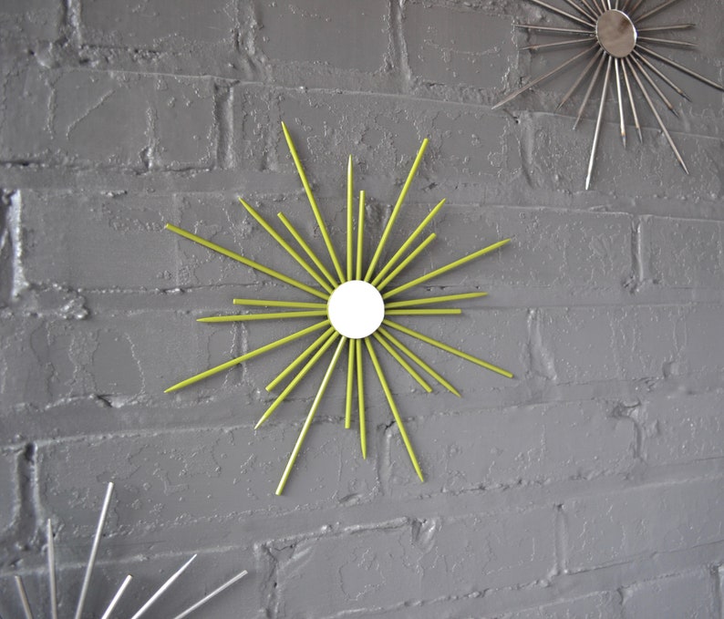 Trio Starbursts Steel Metal Sunburst Wall Art Artwork Design - Etsy