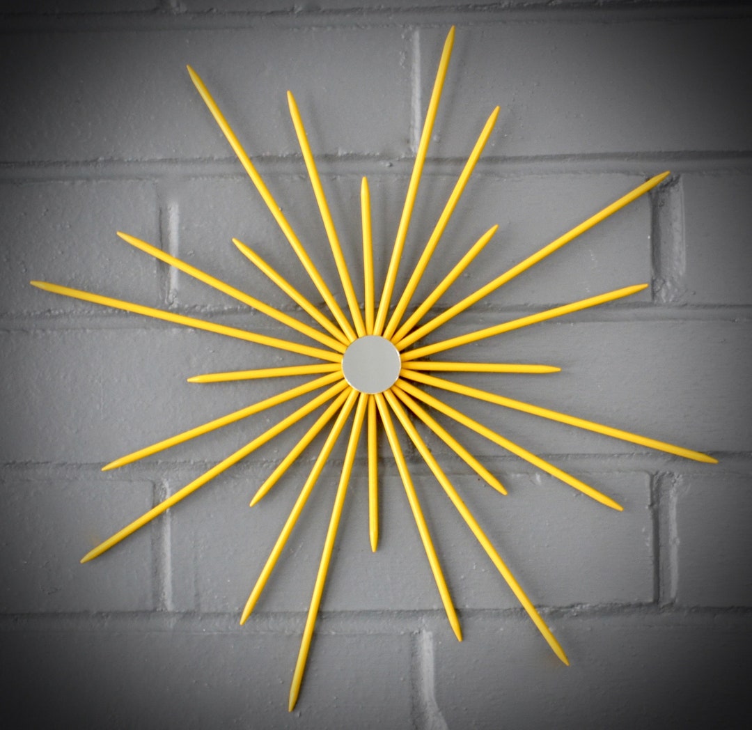 Metal Sunburst Starburst Home Design Decor Hand Welded Steel Retro ...