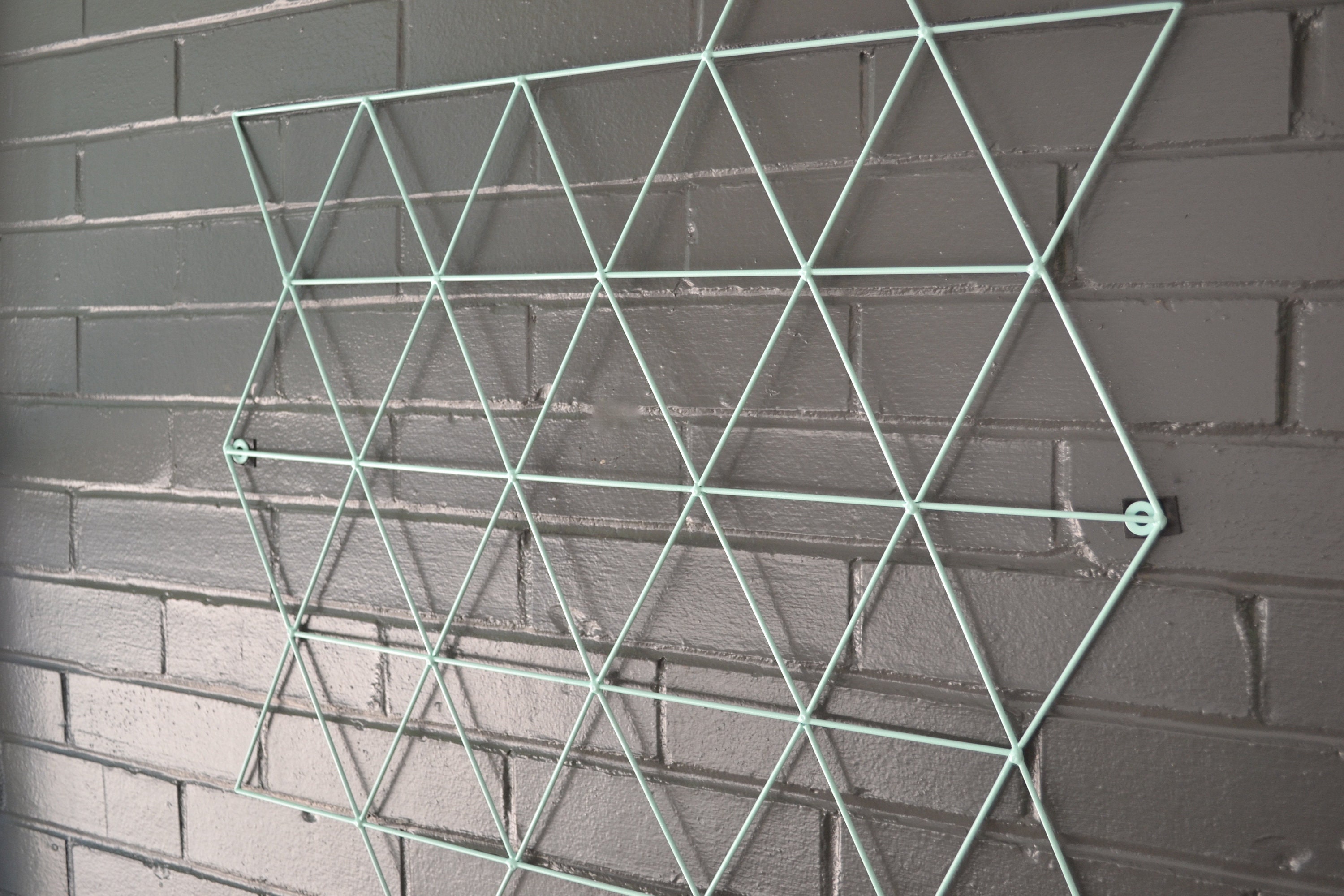 Triangle Art Geometric Polygon Wall Hanging Modern Staging | Etsy