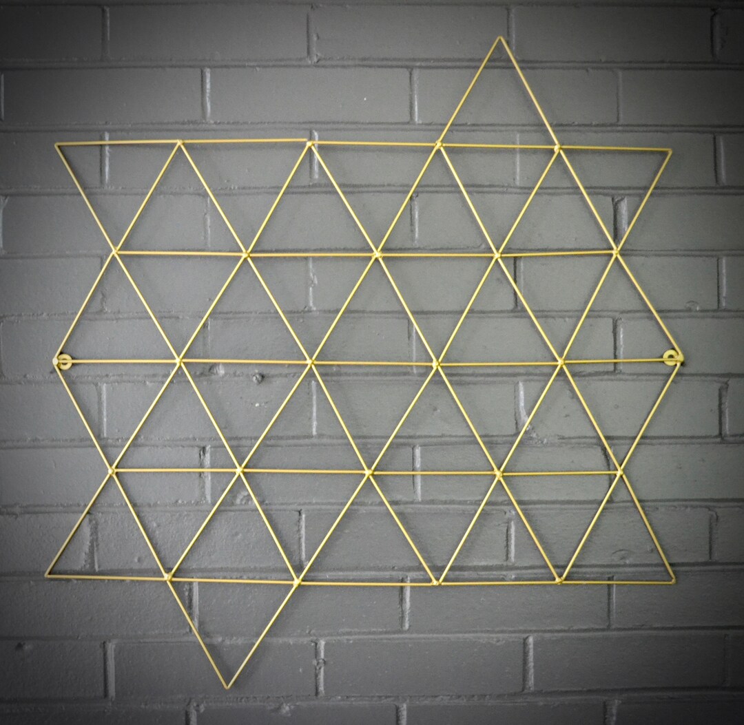 Triangle Art Geometric Steel Metal Wall 3D Decor Modern Art Home Office ...