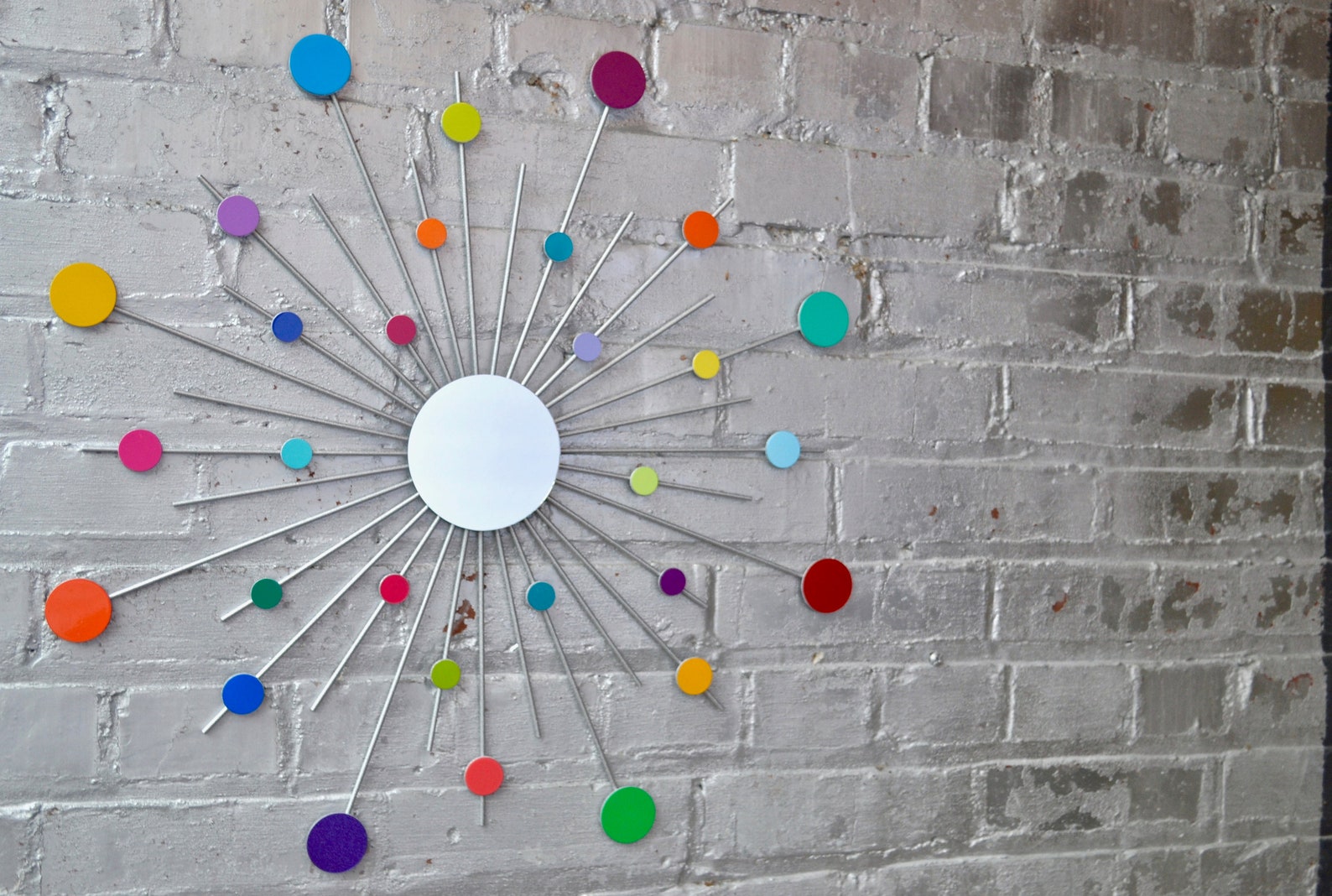 22 Starburst Sunburst Hand Welded Multicolor Handmade New Home Decor ...