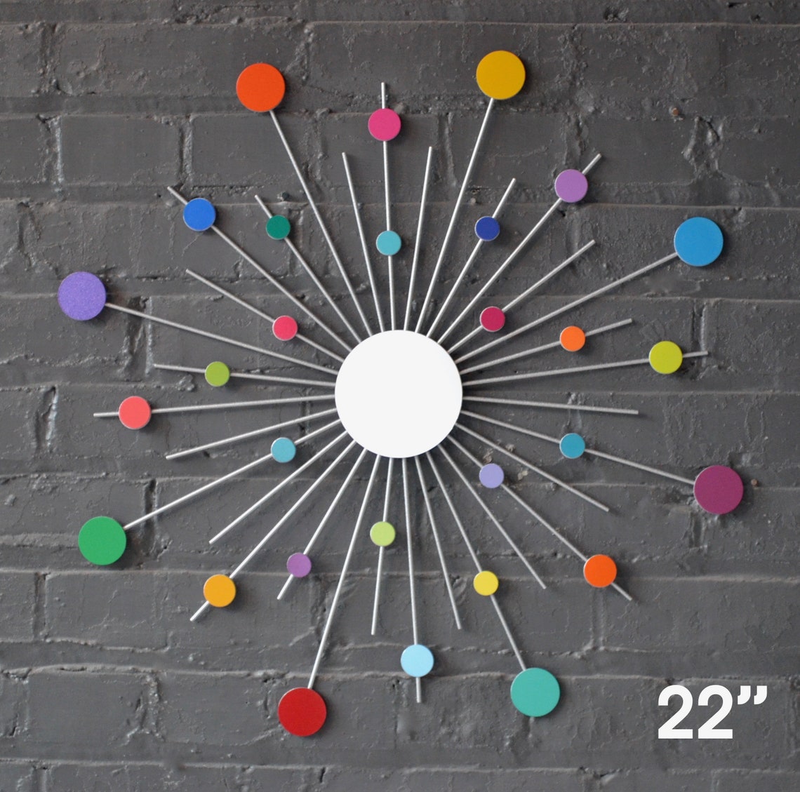 22 Starburst Sunburst Hand Welded Multicolor Handmade - Etsy