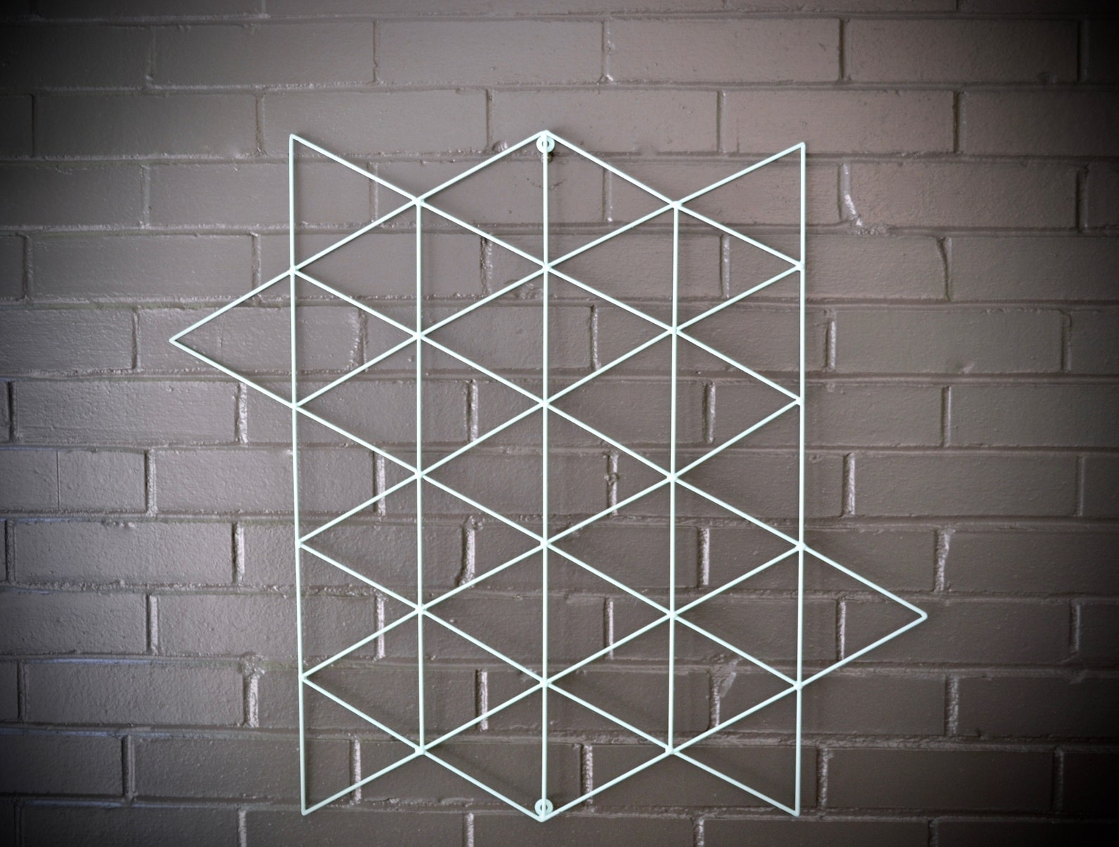 Triangle Art Geometric Polygon Wall Hanging Modern Staging - Etsy