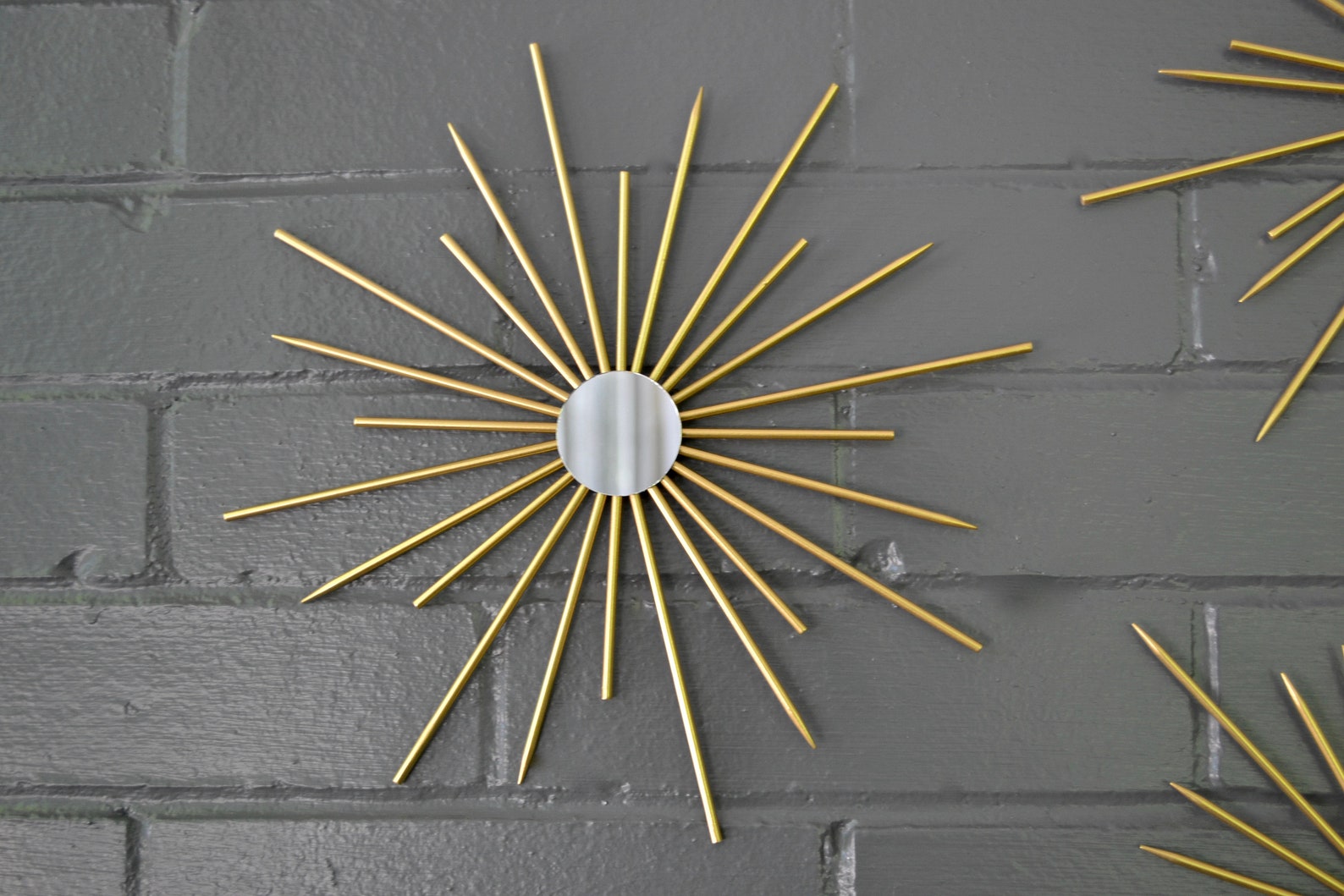 Steel Metal Starbursts Gold Metallic Sunburst Wall Art Artwork | Etsy