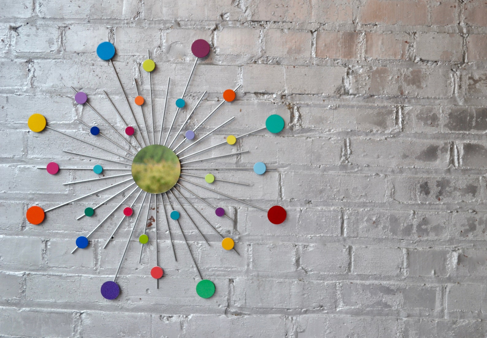 22 Starburst Sunburst Hand Welded Multicolor Handmade New Home Decor ...