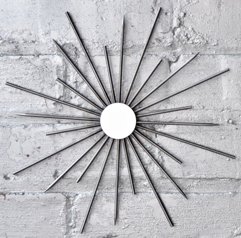 Trio Starbursts Steel Metal Sunburst Wall Art Artwork Design - Etsy