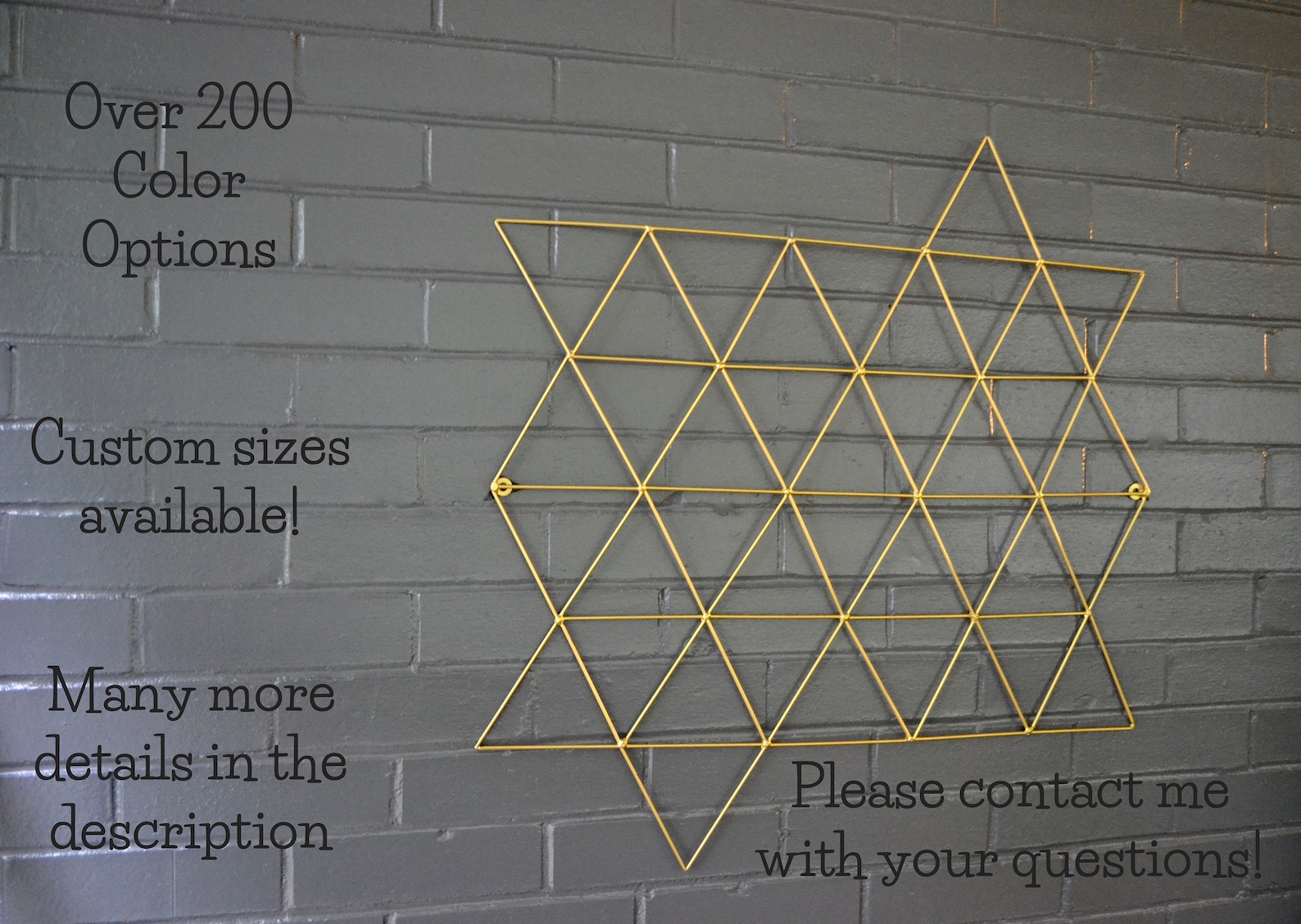 Triangle Art Geometric Steel Metal Wall 3D Decor Modern Art | Etsy