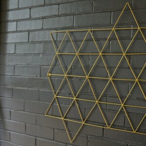 Triangle Art Geometric Steel Metal Wall 3D Decor Modern Art Home Office ...
