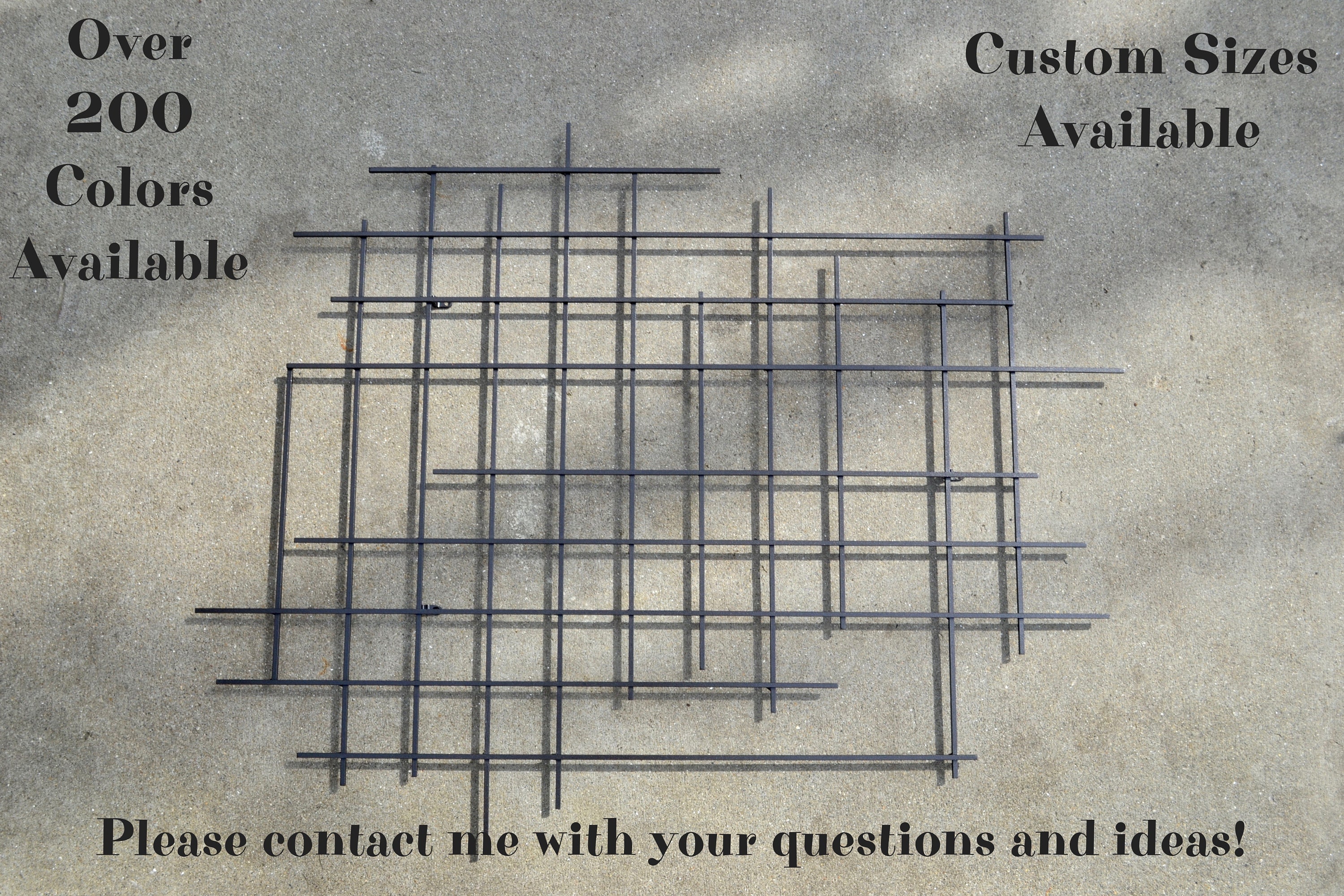 Large Square Metal Art Sculpture Hand Welded Modern Steel | Etsy