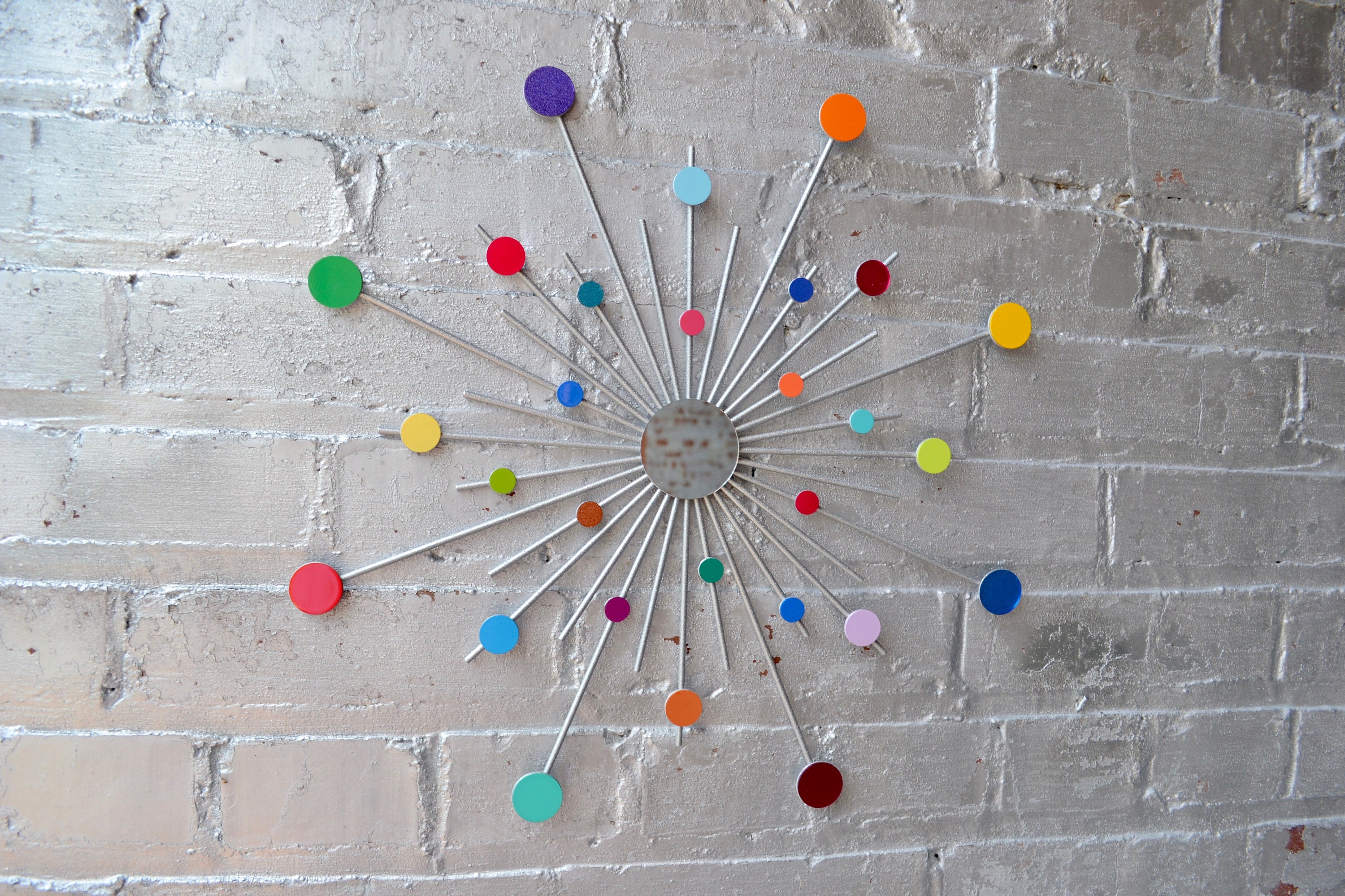 16 Sunburst Starburst Hand Welded Multicolor Handmade | Etsy