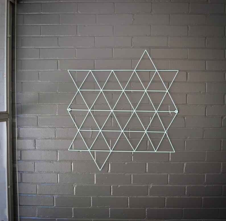 Triangle Art Geometric Polygon Wall Hanging Modern Staging - Etsy