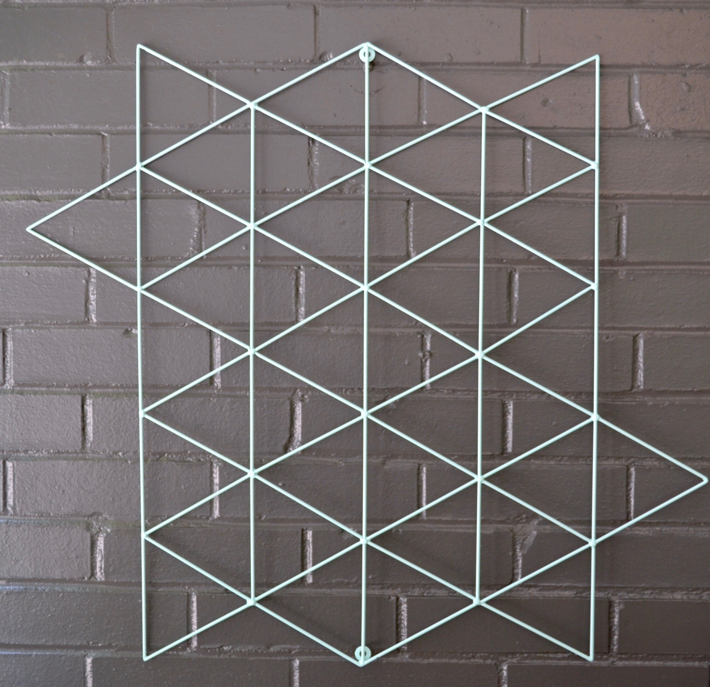 Triangle Art Geometric Polygon Wall Hanging Modern Staging | Etsy