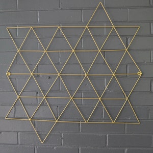 Triangle Art Geometric Steel Metal Wall 3D Decor Modern Art Home Office ...
