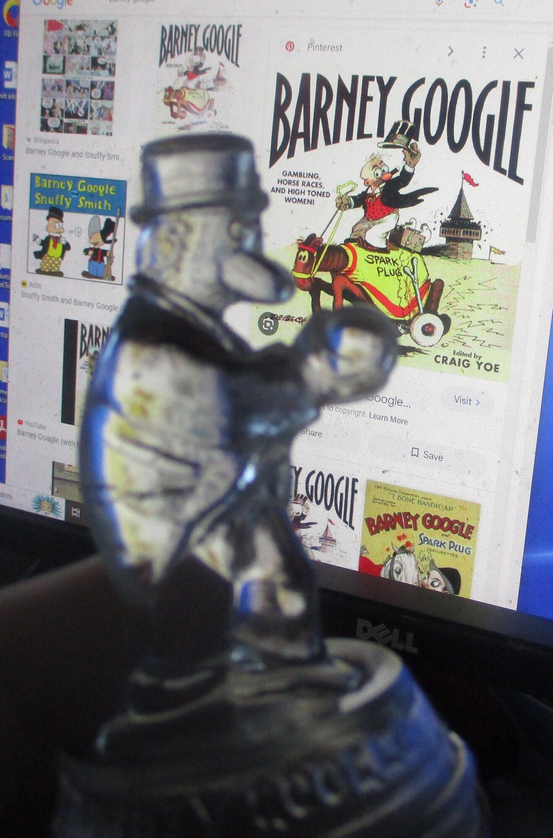 BARNEY GOOGLE GLASS Candy Dispenser - Etsy