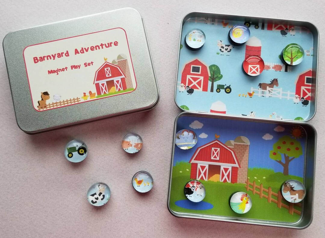 Farm Magnet Play Set for Kids - Etsy