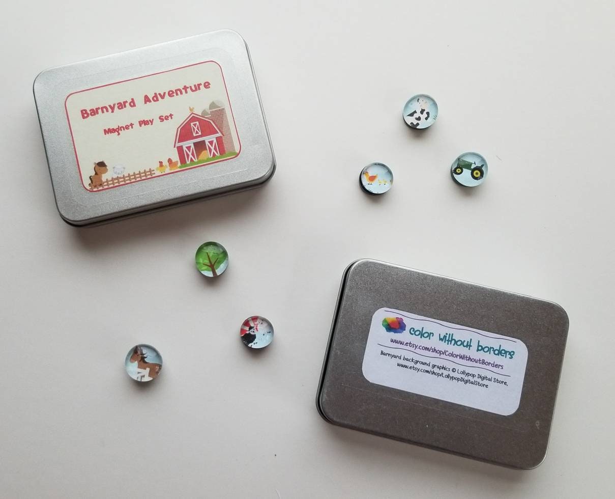 Farm Magnet Play Set for Kids - Etsy
